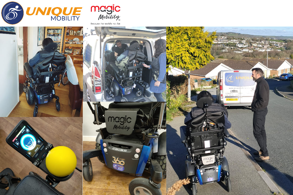 Magic 360 Powerchair and WAV handover - Unique Mobility